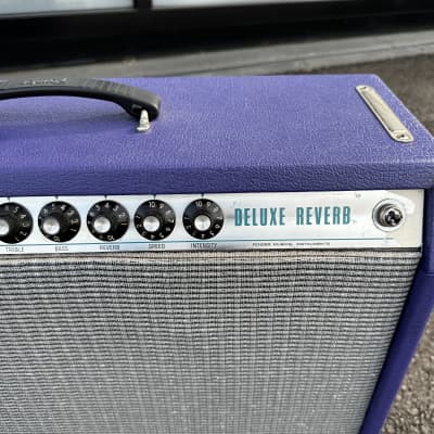 1978 Fender Deluxe Reverb Export Model - Purple Tolex | Reverb