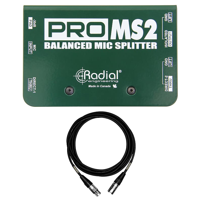 Radial Engineering ProMS2 Passive Mic Splitter Bundle with | Reverb