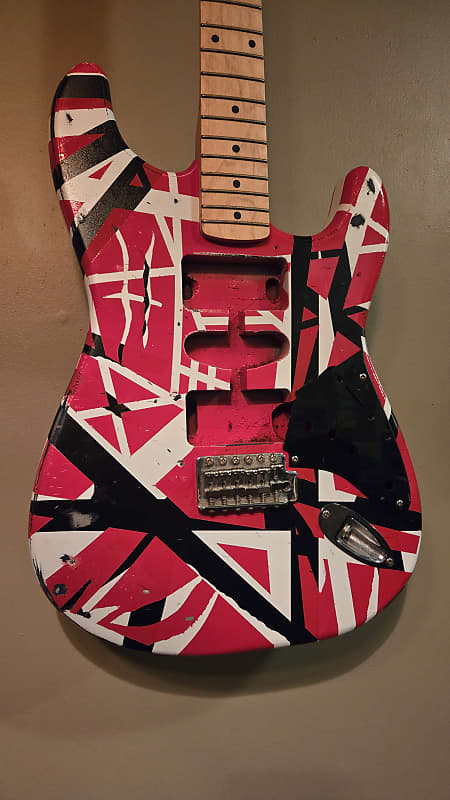Handmade EVH Frankenstrat Replica | Reverb