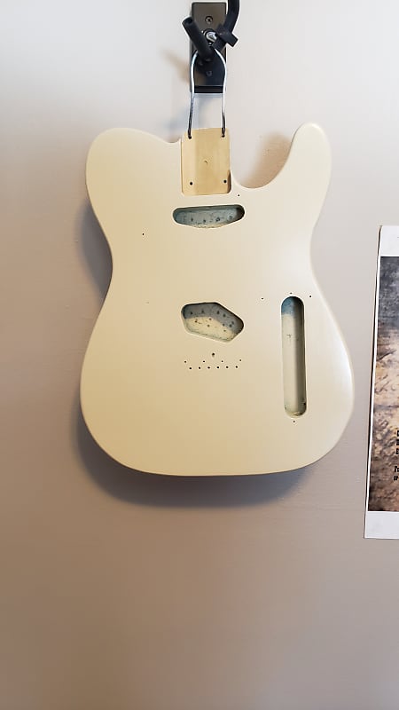 Home Made, Telecaster style, 2023, Poplar, Light tan/off | Reverb