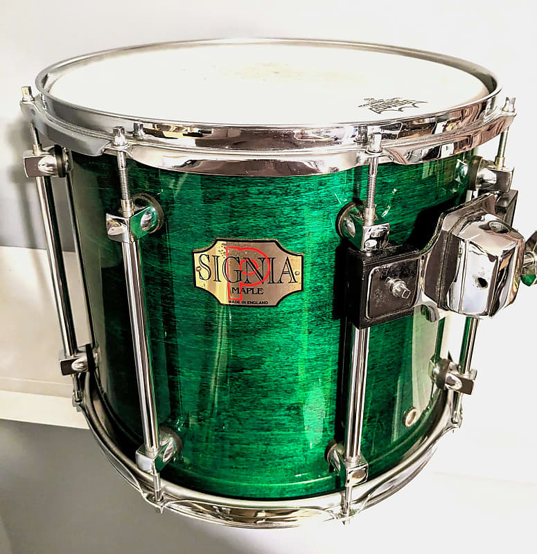 Premier Signia Maple 14" Rack Tom - Emerald Lacquer | Reverb