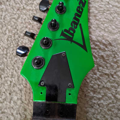 Ibanez RG550 neck green painted headstock 1987 - | Reverb