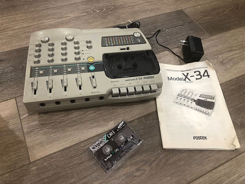 Fostex X-34 multitrack 4 four track recorder analog | Reverb