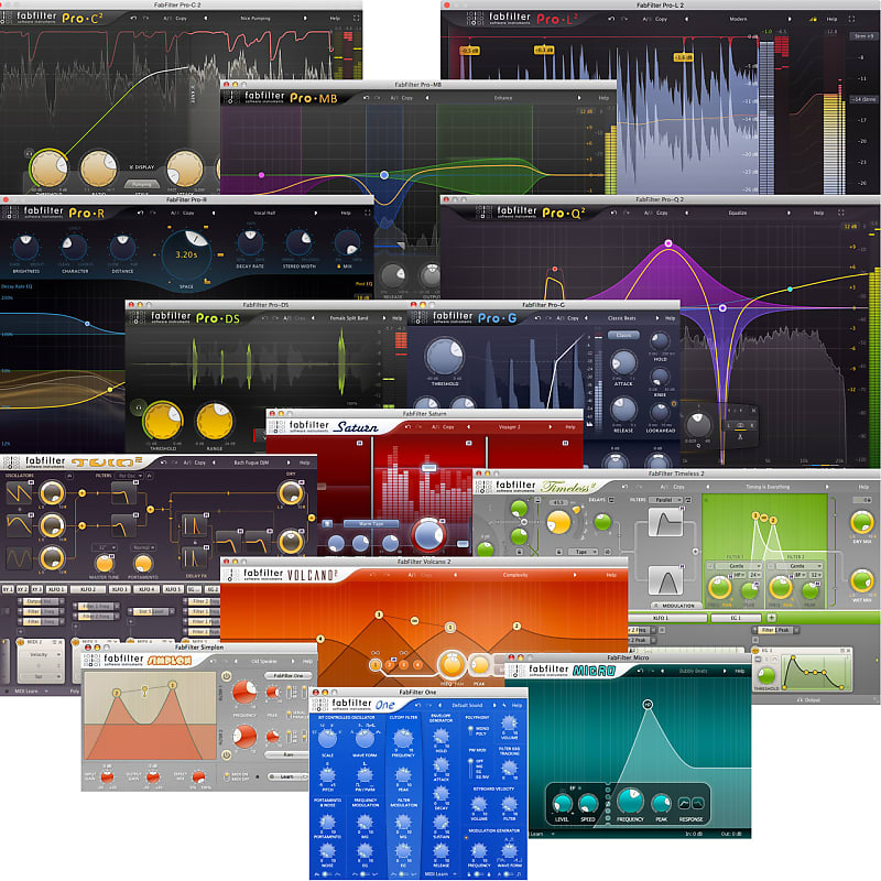 FabFilter Total Bundle Software Card | Reverb
