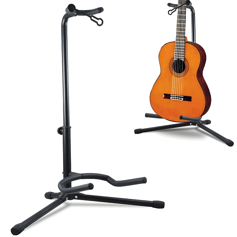 Soft EVA padding Height Adjustable Guitar Stand For Acoustic, | Reverb