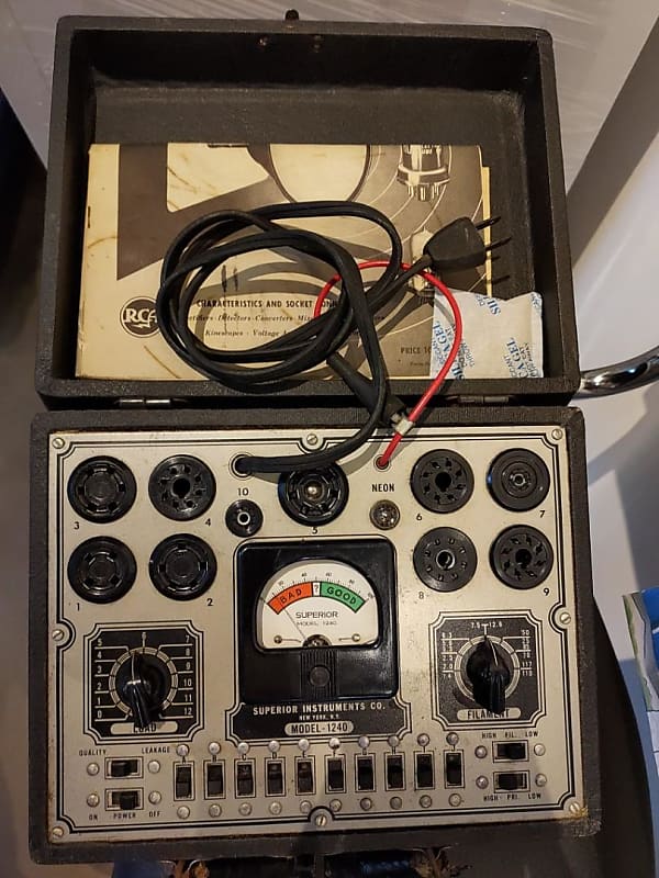 Superior Instruments/ RCA Valve/Tube Tester Model 1240 | Reverb