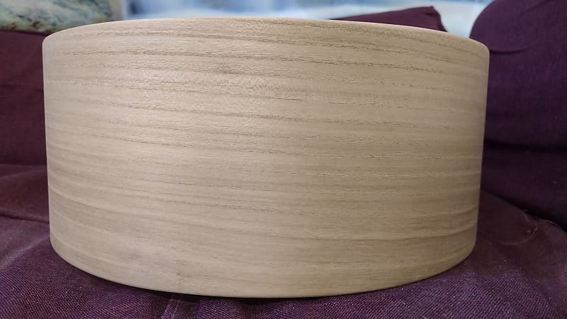 14x5.5 Ironwood Solid Steam Bent Bare Raw Snare Drum Shell By | Reverb