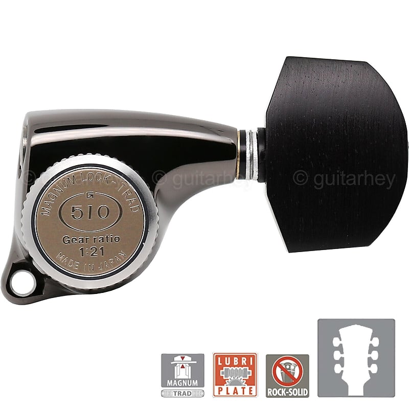 NEW Gotoh SGL510Z-EN01 MGT Locking Tuning Keys, 21:1 Ratio | Reverb