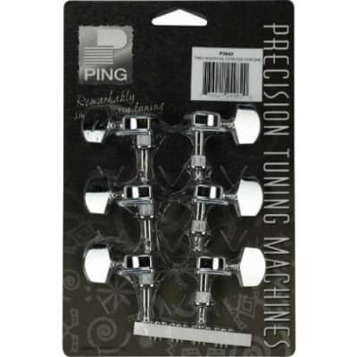 Ping 2652 6-In-Line Tuning Machine Set Screwless Chrome | Reverb