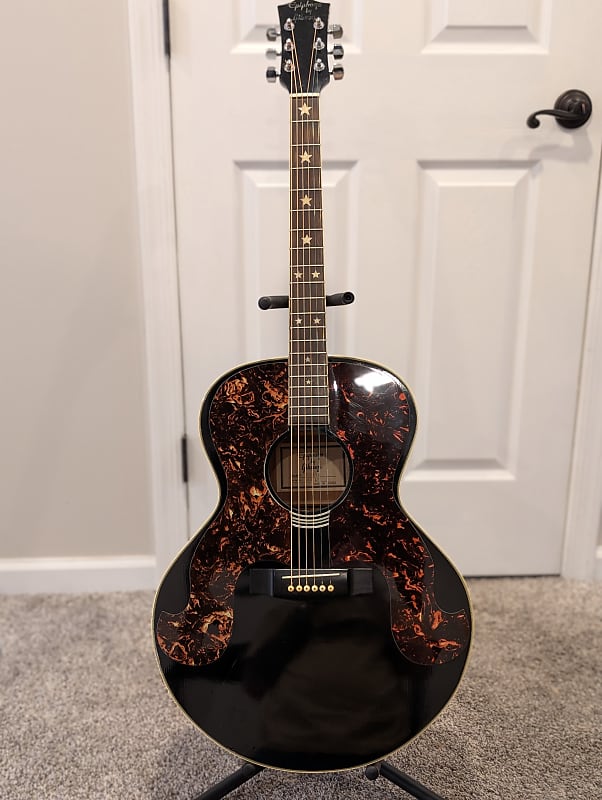 Everly Brothers Epiphone by Gibson SQ-180 1988 - Black | Reverb