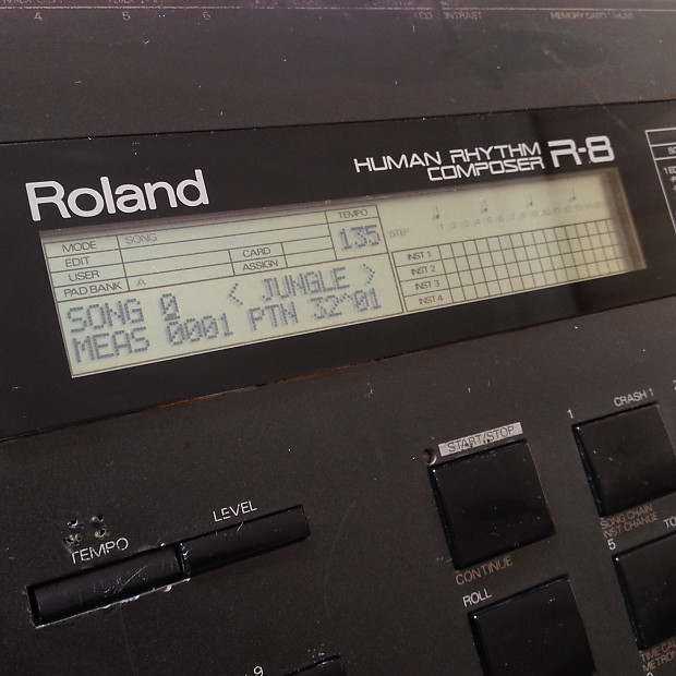 Roland R8 Human Rhythm Composer LCD display | Reverb UK