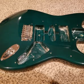 Fender Squier Stratocaster Body British Racing Green | Reverb