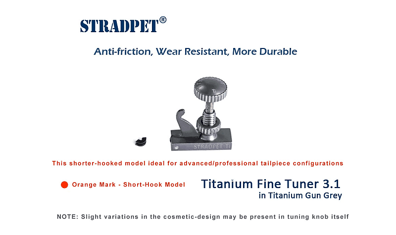 Titanium Fine Tuner for 4/4 Violin - Professional / Advanced | Reverb
