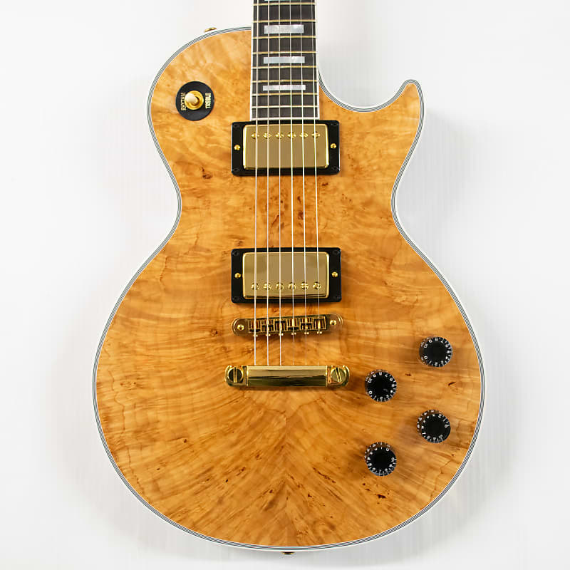 Gibson House of Guitars Custom Les Paul Burl Top 5 Piece | Reverb