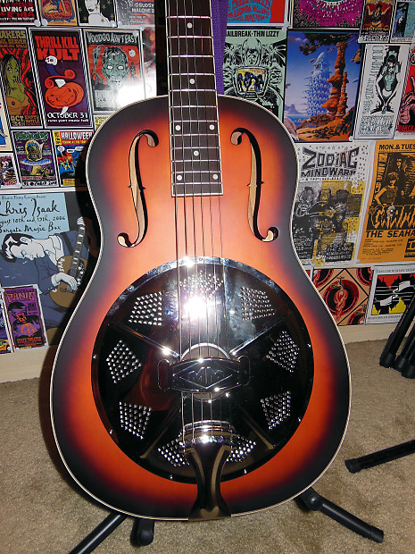 Michael Messer Blues 28 Wood Body Triolian resonator guitar | Reverb