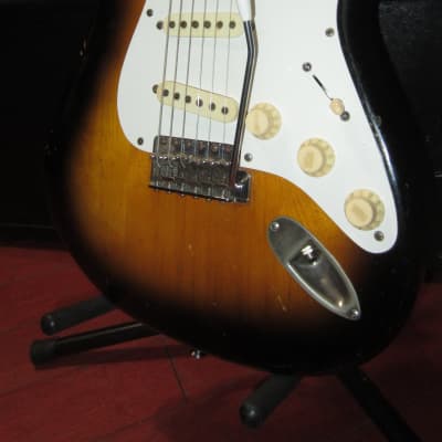 1982 Fender JV Stratocaster Two Tone Sunburst w Original Case | Reverb