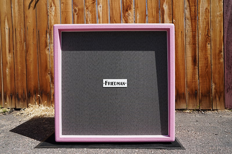 Friedman SS-412 Steve Stevens Pink Tolex 4x12" Cabinet (2022) | Reverb
