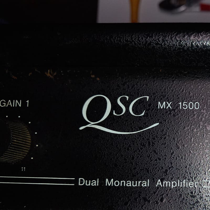 QSC MX1500 Tested and Working Great Shape with Original | Reverb