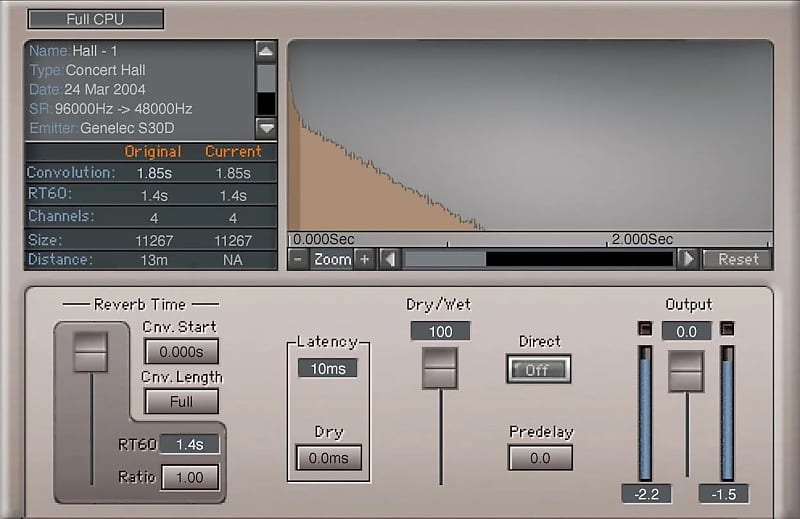 Waves IR-L Convolution Reverb (Download) Add Thousands of | Reverb