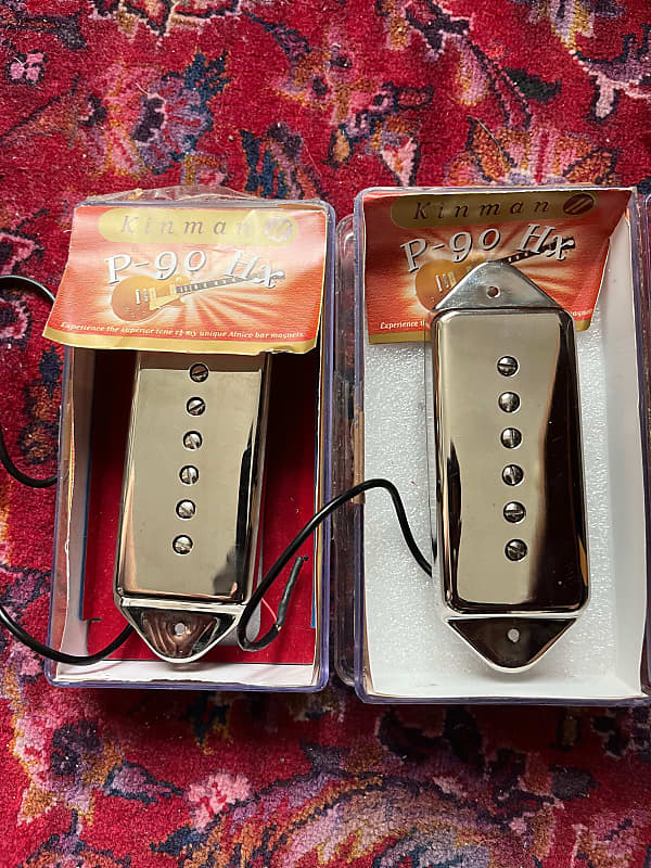 Kinman P90 HX Bridge + Neck - Dog Ear Noiseless / Zero Hum | Reverb