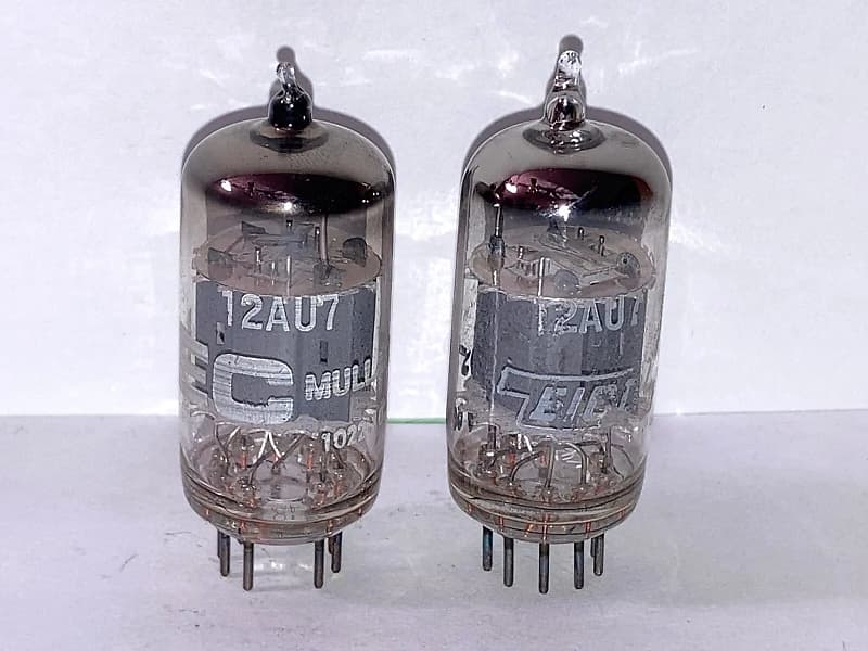 Mullard Blackburn 12AU7 ECC82 Tubes, Matched Pair, NOS | Reverb