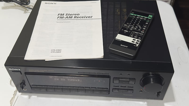 Sony STR-D865 FM Stereo/FM-AM Receiver with Remote, Manual & | Reverb