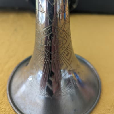 Elkhart Trumpet Silver, Gold inside bell | Reverb