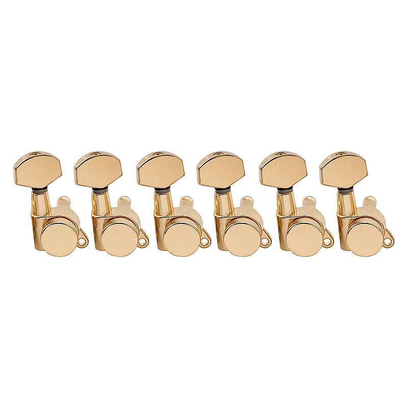 Gold 6-in-line Locking Tuners String Tuning Pegs Keys | Reverb
