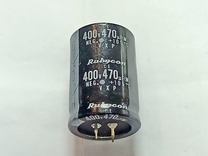 2 pieces Rubycon VXP 470uF 400V electrolytic capacitor | Reverb