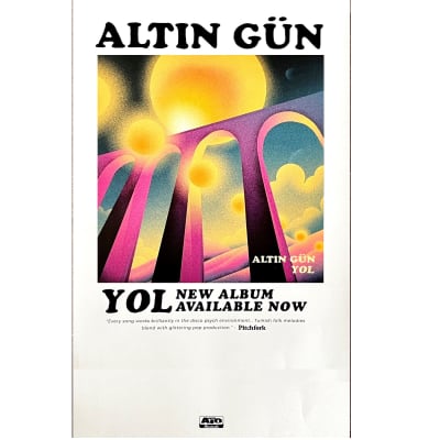 ATLIN GUN - Yol 2022 Ltd Ed New RARE Tour Poster! Psychedlic | Reverb