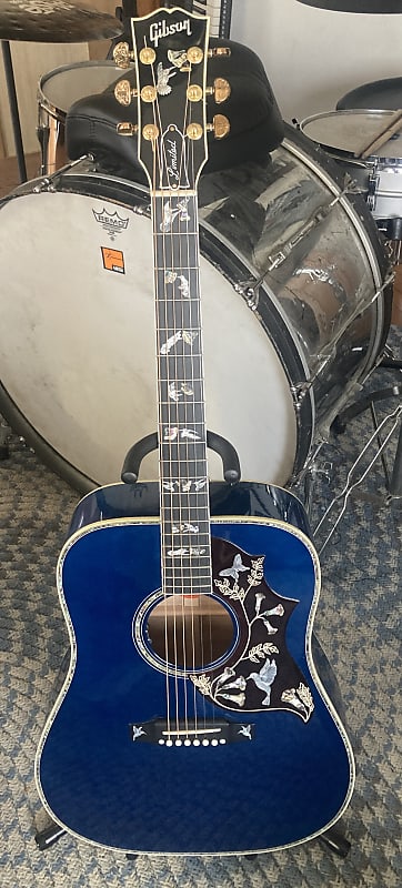 Gibson Custom Hummingbird 2015 - Viper Blue | Reverb