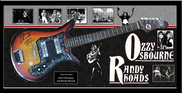 Randy Rhoads and Ozzy Osbourne Signed Electric Guitar in | Reverb