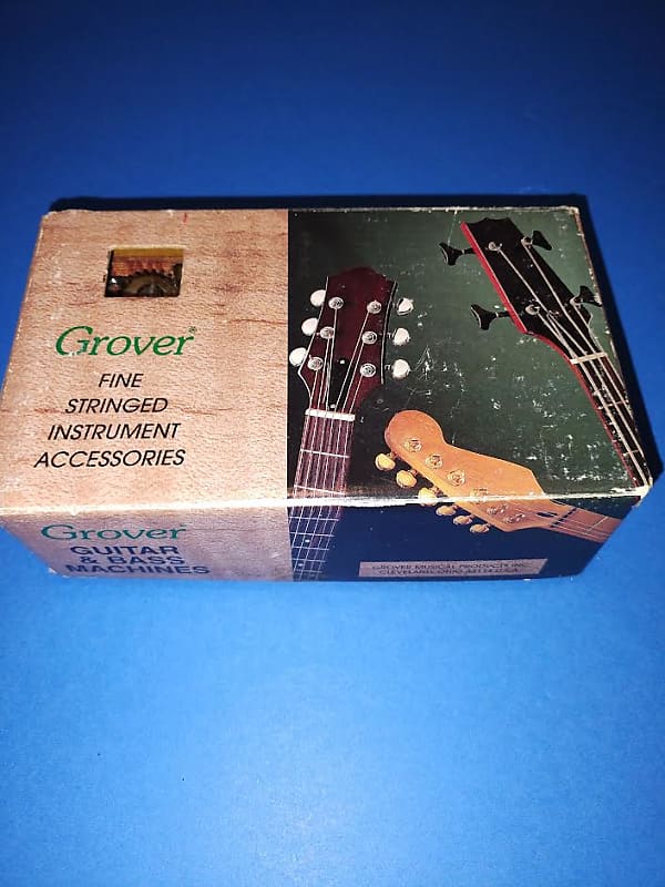 Grover 145C4 4 Inline Bass Machines New Old Stock - Chrome | Reverb