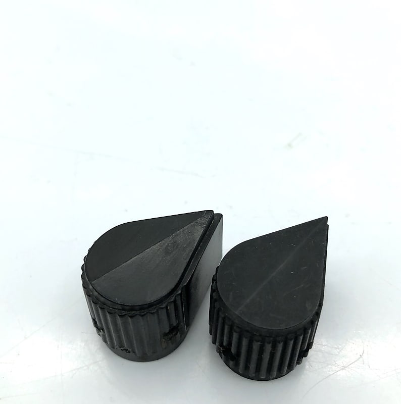 Vintage Teardrop Pointer Knobs 1960’s? Black | Reverb