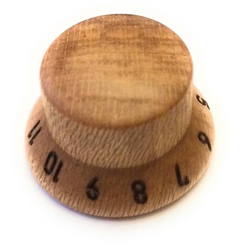 Custom Guitar Knobs - Wood Strat Style - Sycamore - Sycamore | Reverb