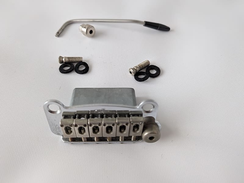 1980s G&L Dual Fulcrum Bridge - Chrome | Reverb