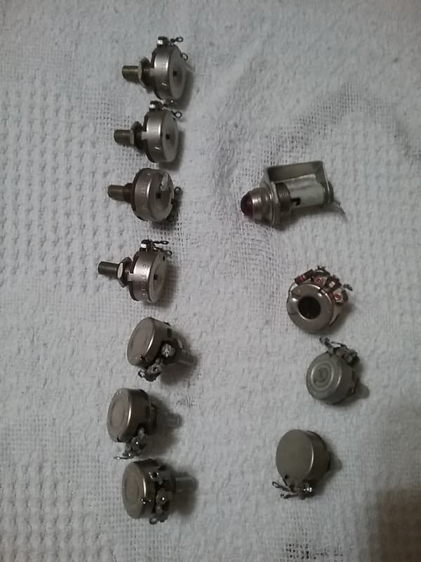 Fender 1965 Super Reverb Parts Control Pots 1964 65 Silver | Reverb
