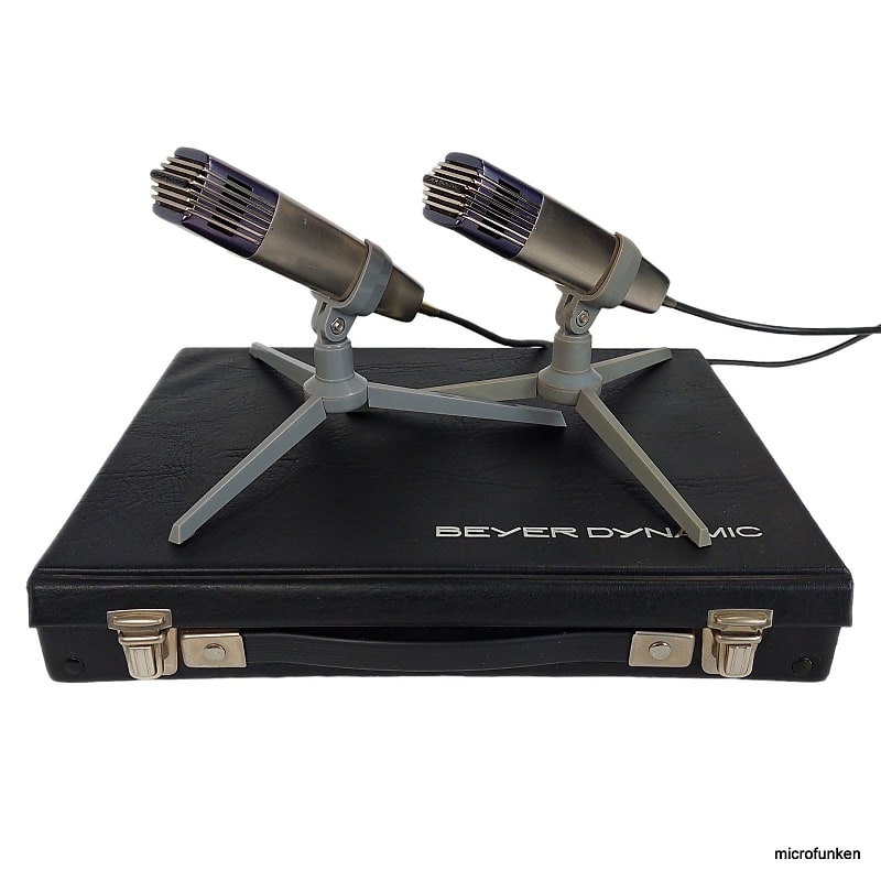 BeyerDynamic M818 60's Vintage Dynamic STeReo Set. Case. | Reverb