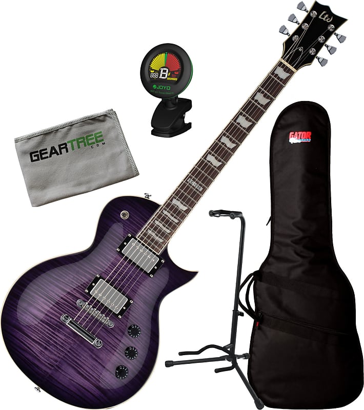 ESP LTD EC-256FM STPSB See Thru Purple Sunburst Electric | Reverb