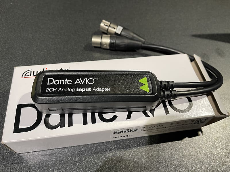 Audinate Dante AVIO 2CH Analog Input Adapter 2021 Black | Reverb