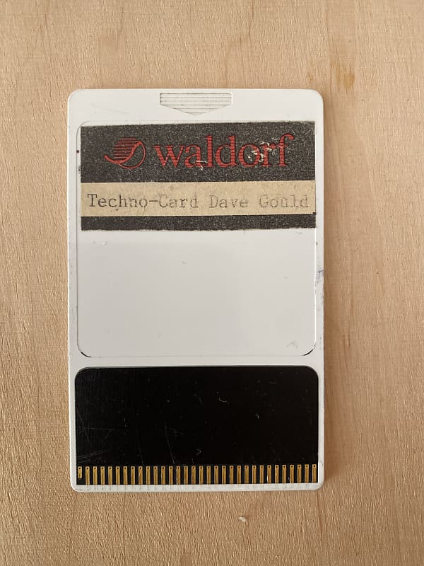 Waldorf Microwave Card Techno Dave Gould vintage | Reverb