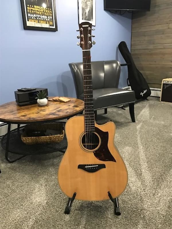 Yamaha A1R Dreadnought Cutaway Acoustic/Electric Guitar | Reverb