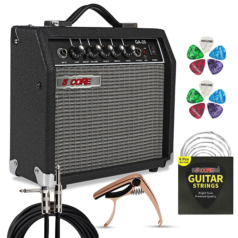 5 Core Guitar Amp For Electric Bass Acoustic Portable | Reverb