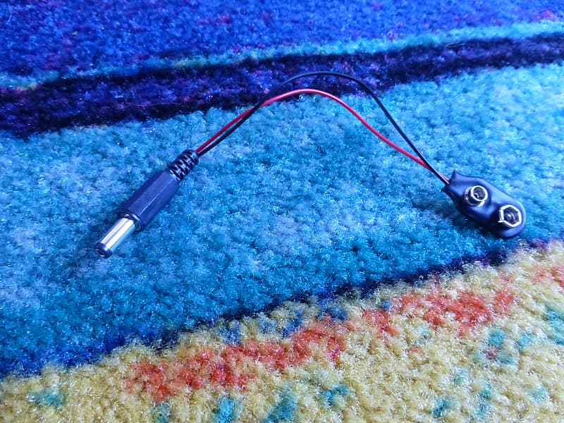 9 Volt Battery Adapter Cable For Guitar Pedals | Reverb