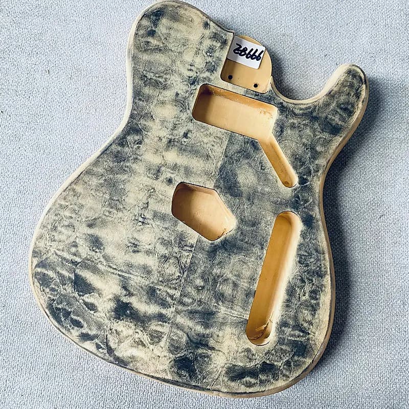 Telecaster Tele Style Alder Wood Guitar Body with Quilted | Reverb UK