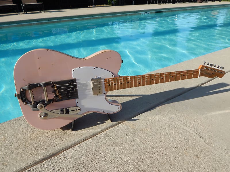 Fender Telecaster 2021 Shell Pink Double Bound Real Life | Reverb