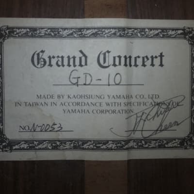 Yamaha GD-10 Custom Shop Grand Concert Guitar 1990 | Reverb