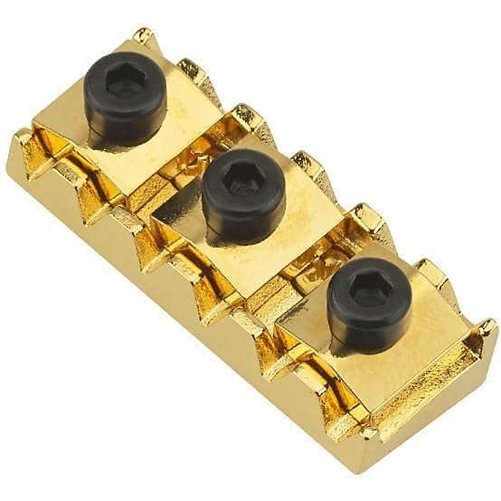Authentic Floyd Rose Original Left Handed Locking Nut - Gold | Reverb