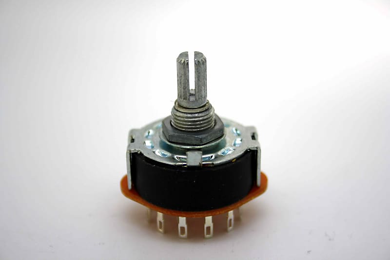 ALPHA ROTARY SWITCH 2 POLE 4 POSITIONS 17mm KNURLED | Reverb Australia