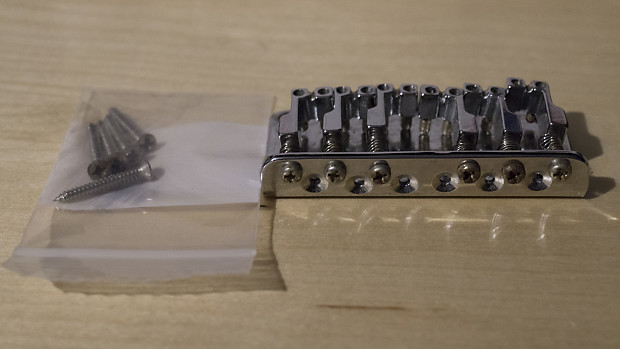 Godin Radiator Top Mount Fixed Guitar Bridge Chrome | Reverb